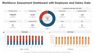 workforce assessment dashboard with employee and salary data ...