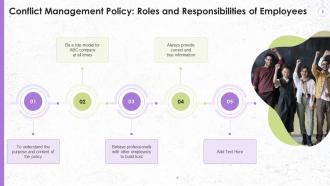 Workplace Conflict Management Policies Training Ppt PPT Template