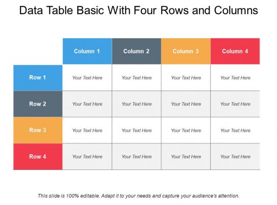 Column Table Template