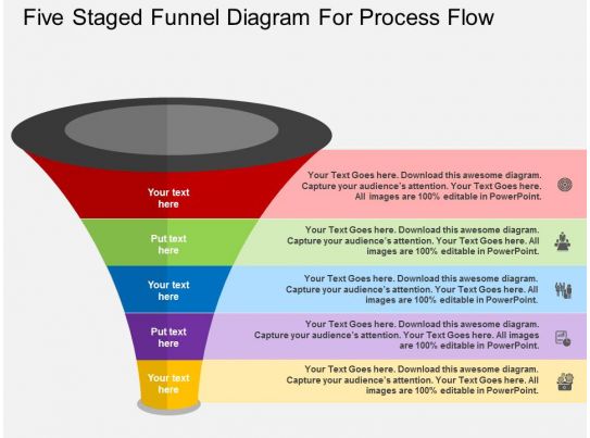 Funnel Process Flow - Slide Team