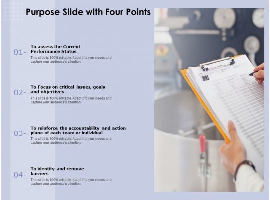 Purpose Slide - Slide Team