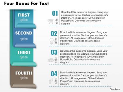Four Column Chart - Slide Team