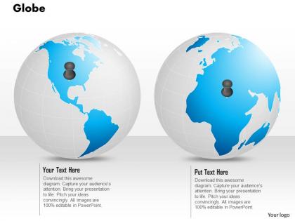 3d Globe - SlideTeam