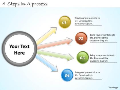 4 step diagram PowerPoint Presentation and Slides PPT Template | SlideTeam