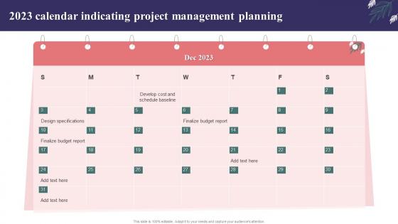 2023 Calendar - SlideTeam