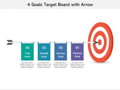 Target Board With Arrows - SlideTeam
