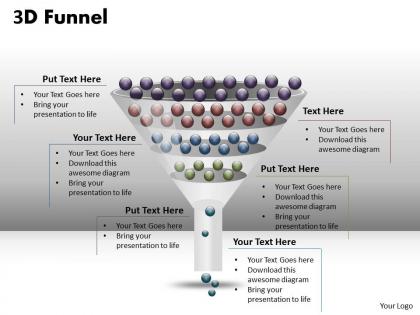 3 Stage Funnel - Slide Team