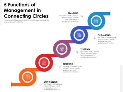5 Connecting Circle PowerPoint Presentation and Slides PPT Slide ...