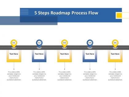 5 Step Roadmap Process Flow PowerPoint Presentation and Slides PPT ...