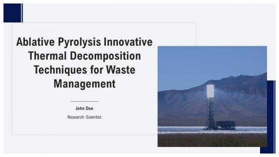 Ablative Pyrolysis Techniques PowerPoint Presentation and Slides PPT ... Ablative Pyrolysis Techniques PowerPoint Presentation and Slides PPT ...