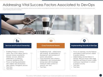 Addressing Vital Success Factors Associated To DevOps PowerPoint Presentation and Slides | SlideTeam