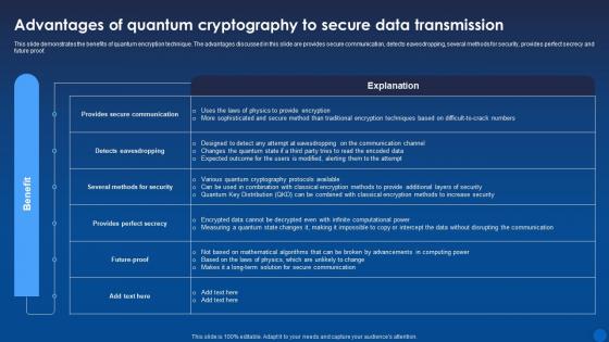 Advantages Of Quantum Cryptography To Secure Data Encryption For Data Privacy In Digital Age It ...