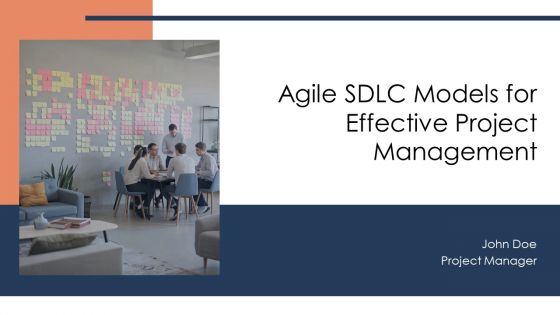 Agile SDLC Models For Effective Project Management PPT Mockup AT