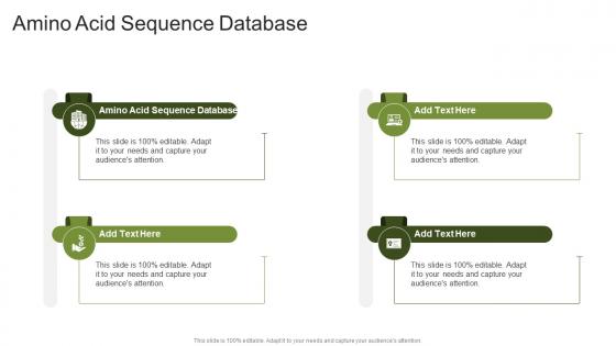 Amino Acid Sequence Database PowerPoint Presentation and Slides PPT ... Amino Acid Sequence Database PowerPoint Presentation and Slides PPT ...