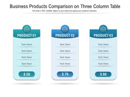Three Column Comparison - SlideTeam
