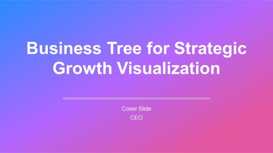 Business Tree For Strategic Growth Visualization PPT Mockup AT