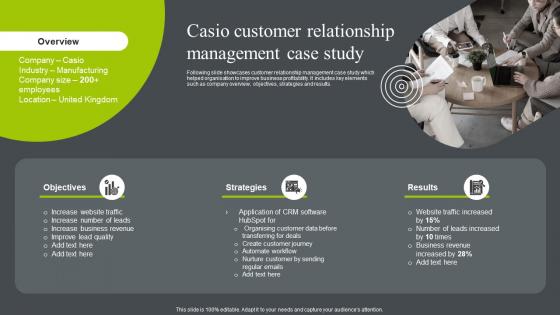 Casio Customer Relationship Management Case Study Business Relationship ...