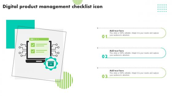 Digital Product Management Checklist Icon PowerPoint Presentation and ...