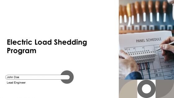 Electric Load Shedding Program PPT Presentation AT