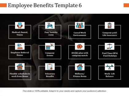 Employee Benefits Infographic - SlideTeam