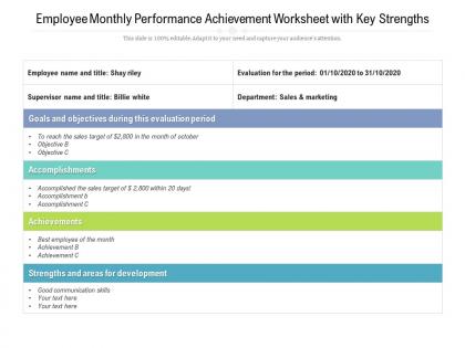 Monthly Achievement PowerPoint Presentation and Slides | SlideTeam