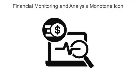 Financial Monitoring And Analysis Monotone Icon In Powerpoint Pptx Png And Editable Eps Format ...