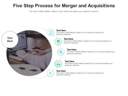 Five Step Process For Merger And Acquisitions Infographic PowerPoint ...