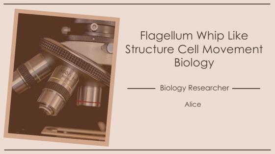 Flagellum Whip Like Structure Cell Movement Biology Ppt Example ST AI ...