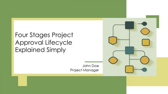 Four Stages Project Approval Lifecycle Explained Simply PPT Graphics AT