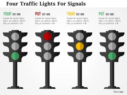 Traffic Light Icons - SlideTeam