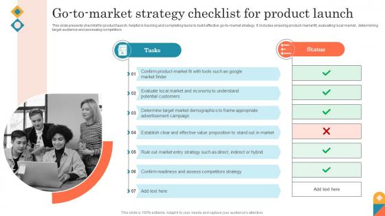 Product Launch Go To Market Strategy - Slide Team