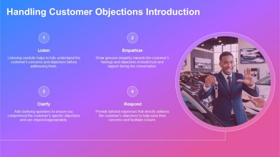 Handling Customer Objections And Closing Sales PPT Template AT