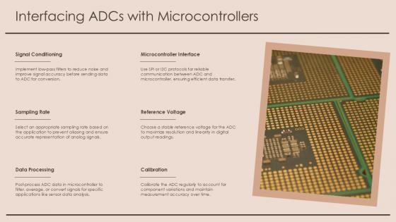 Interfacing Adcs With Microcontrollers Analog To Digital Converter PPT Template ST AI SS PPT Slide