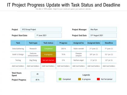 Update Task PowerPoint Presentation and Slides PPT Slide | SlideTeam