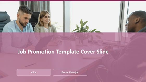Job Promotion Template Cover Slide PPT Designs ACP