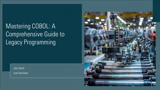 Mastering COBOL A Comprehensive Guide To Legacy Programming PPT Slides ST AI PPT Slide