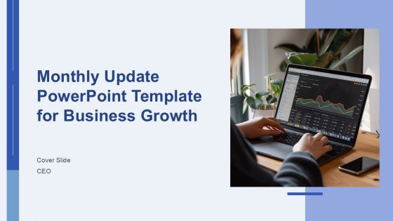 Monthly Update PowerPoint Template For Business Growth PPT H