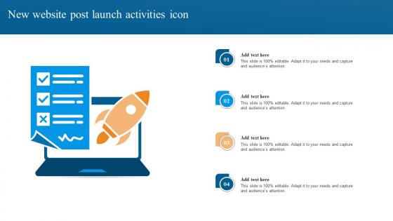Post Launch Activities Icon Powerpoint Presentation And Slides Slideteam
