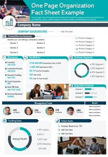 Organization Fact Sheet PowerPoint Presentation and Slides PPT Example ...