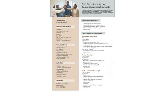 Accomplishment Report PowerPoint Presentation and Slides PPT Example ...
