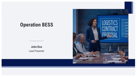 Operation BESS PPT Designs AT