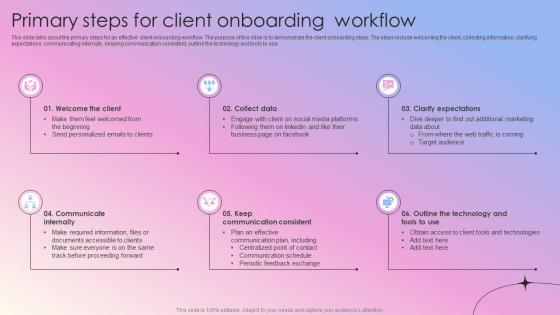 Onboarding Workflow - Slide Team