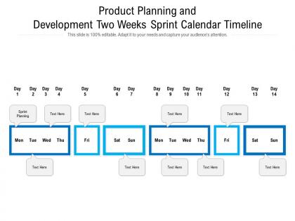 Sprint Calendar - Slide Team