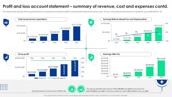 Profit Statement Summary Of Revenue Cost And Expenses Contd Healthcare ...