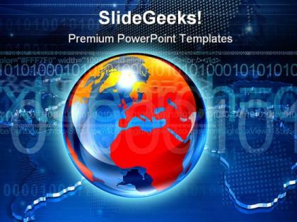 Globe Background - SlideTeam