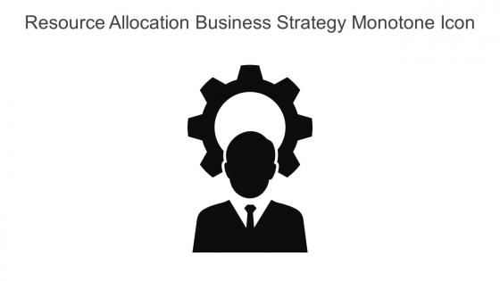Resource Allocation Business Strategy Monotone Icon In Powerpoint Pptx ...