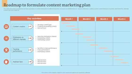 Content Roadmap Icon PowerPoint Presentation and Slides | SlideTeam