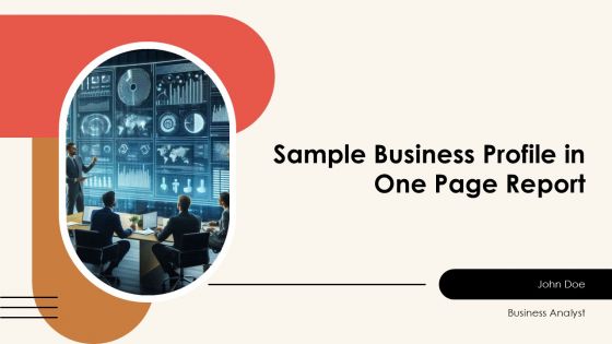 Sample Business Profile In One Page Report Infographic Document PPT ...
