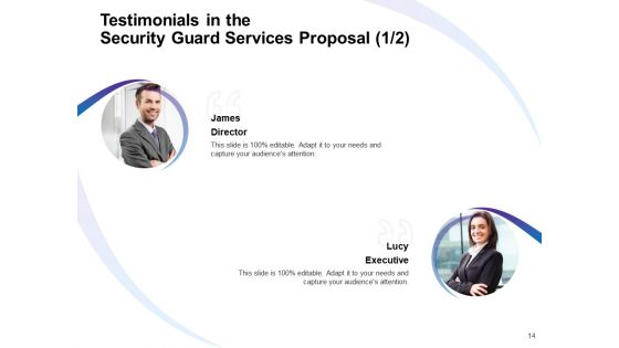 Security Guard Services Proposal Template Powerpoint Presentation Slides | Presentation Graphics ...