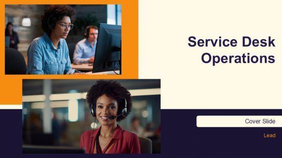 Service Desk Operations PPT Mockup AT